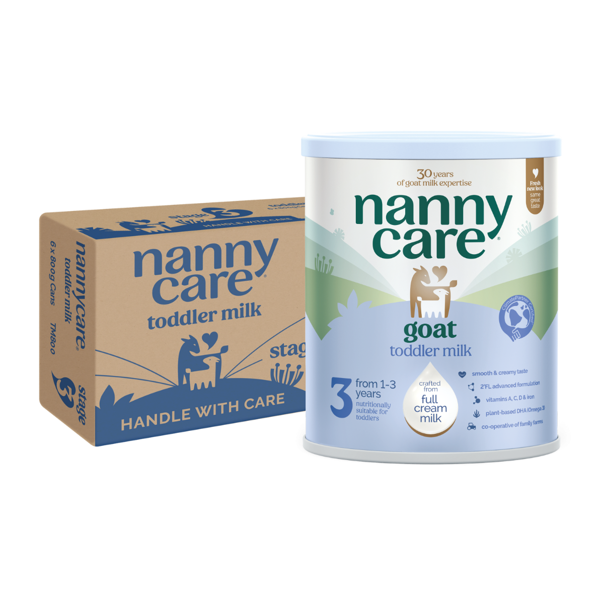 Nannycare Stage 3 Goat Milk Toddler Formula | 1–3 Years